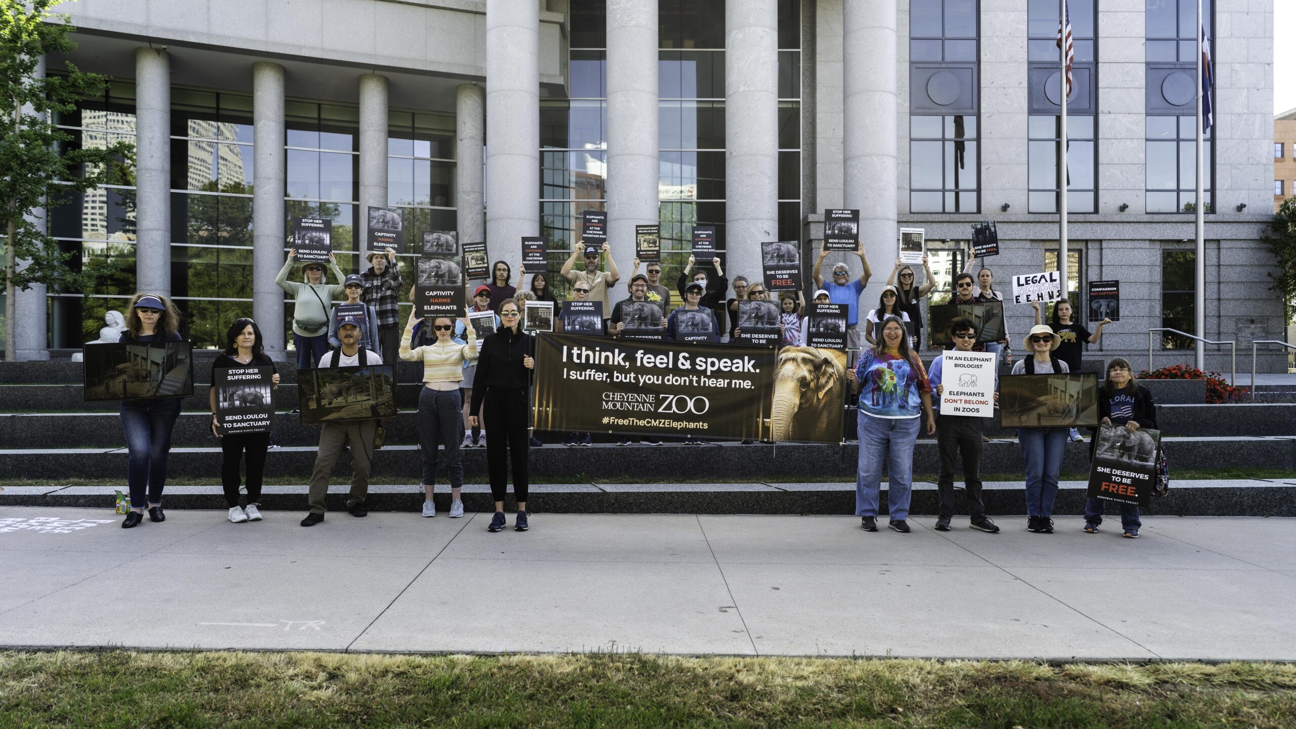Coloradans rally for Cheyenne Mountain Zoo elephants before historic ...